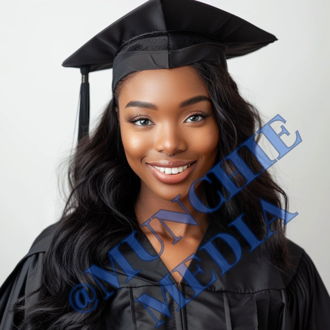 African American Model | Graduate Stock Model | Grad Models | Mock Ups ...