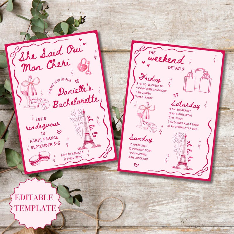 French Themed Hen Party - Etsy UK