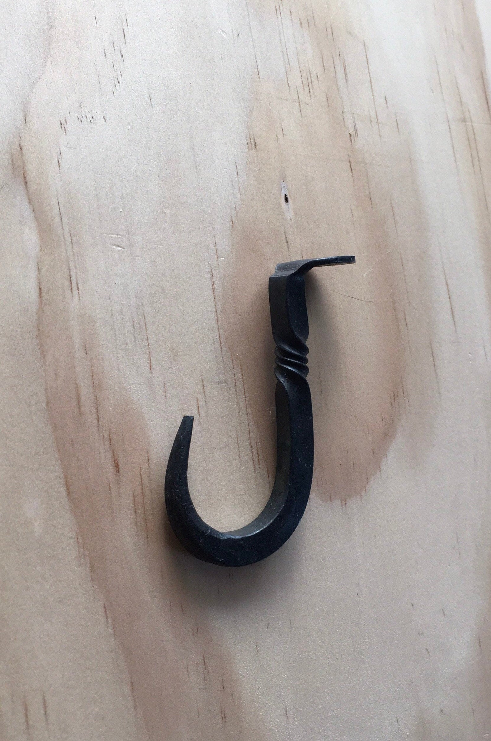 Hand Forged J Hooks Handmade Small Under Counter Hooks - Etsy