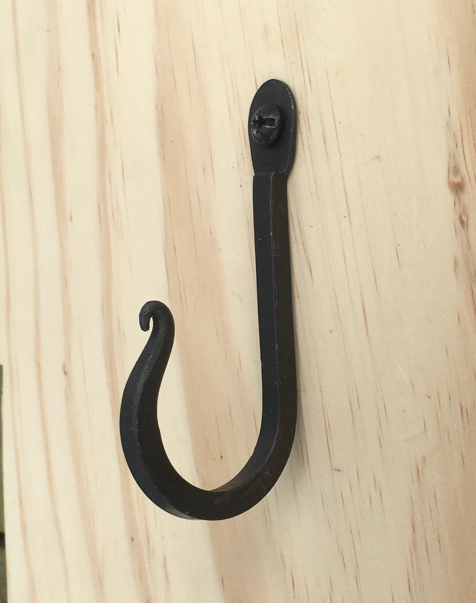 Hand Forged J Hooks, Wall Hook, Handmade Steel Hook, Veteran Made, Made ...