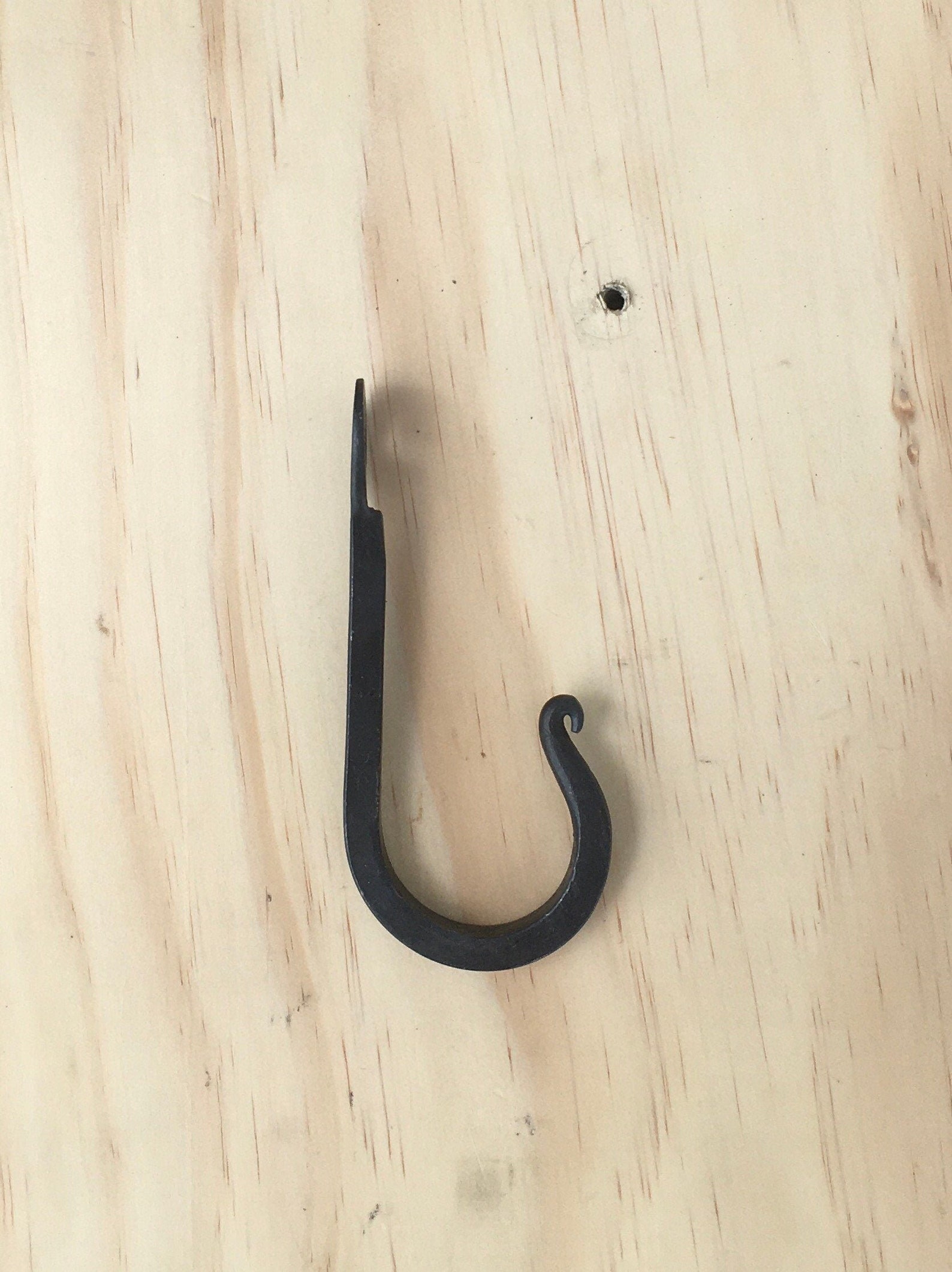 Hand Forged J Hooks, Wall Hook, Handmade Steel Hook, Veteran Made, Made ...