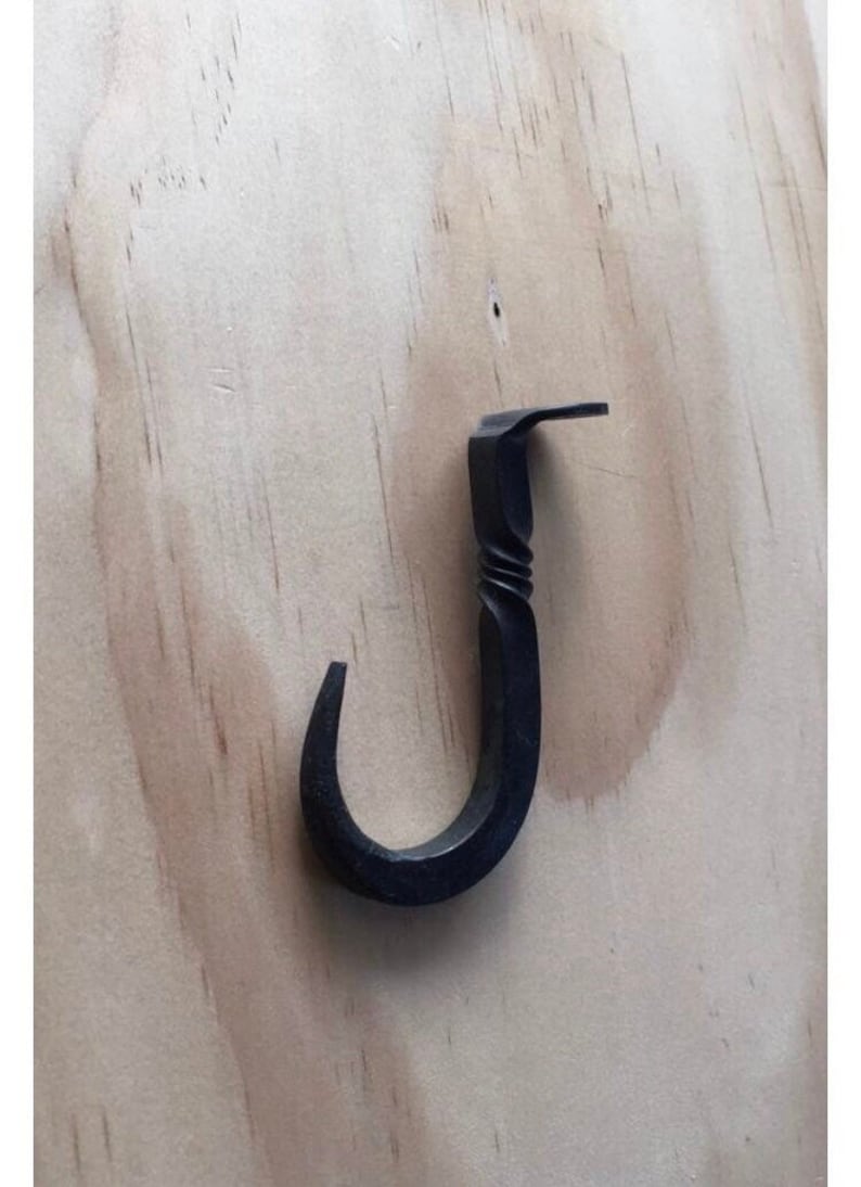 Hand Forged J Hooks Handmade Small Under Counter Hooks - Etsy