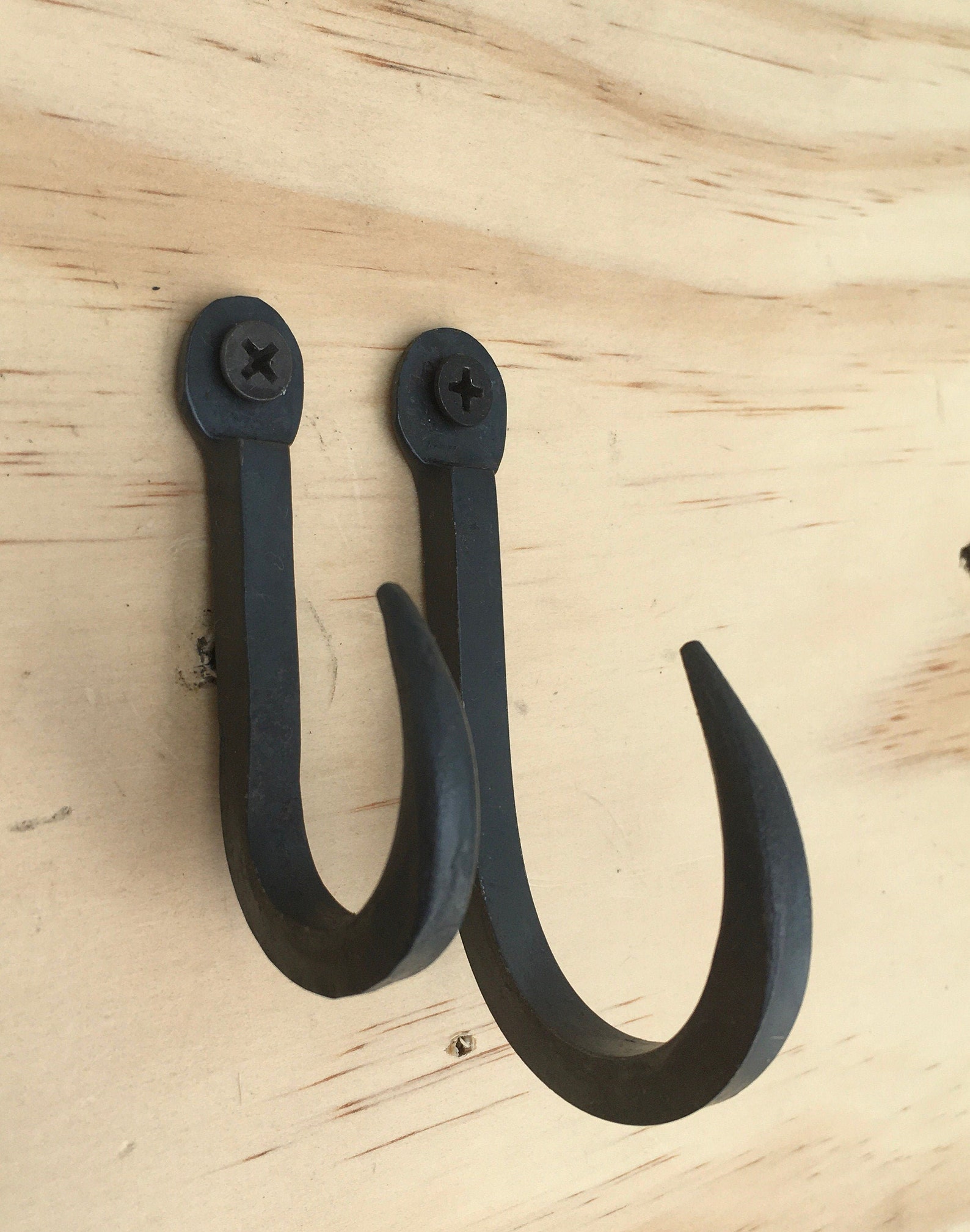 Hand Forged Wall Hookhandmade Shaker Style J Hook Veteran - Etsy