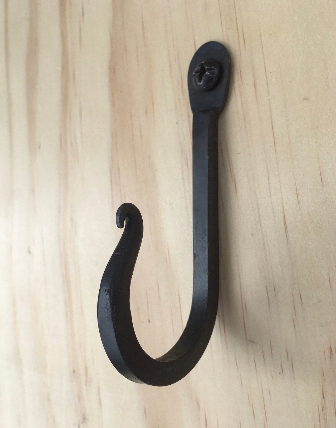 Hand Forged J Hooks, Wall Hook, Handmade Steel Hook, Veteran Made, Made ...
