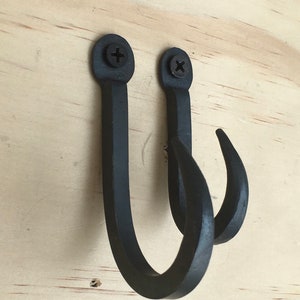 Hand Forged Wall Hook,handmade Shaker Style J Hook, Veteran Made, Made ...