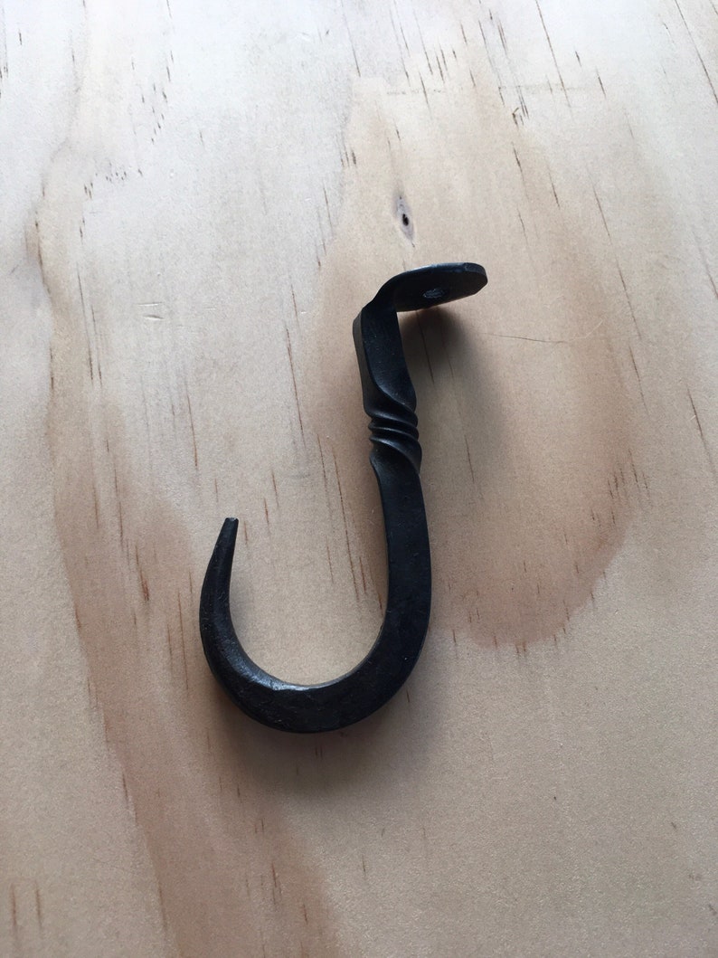 Hand Forged J Hooks Handmade Small Under Counter Hooks - Etsy