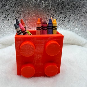 Building Block Crayon Holder/pen Holder - Etsy