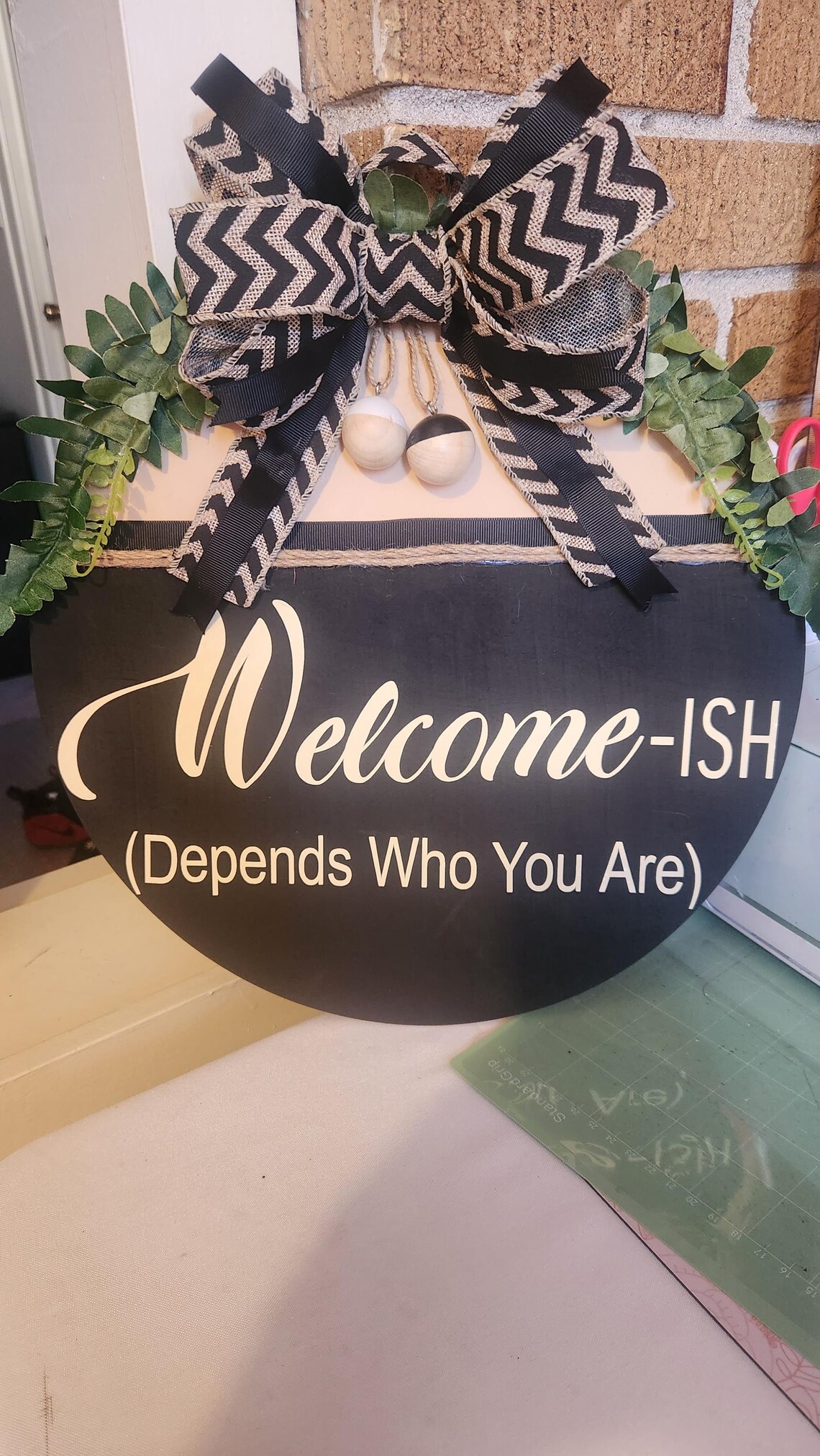 12 Inch Welcome Door Sign - Etsy