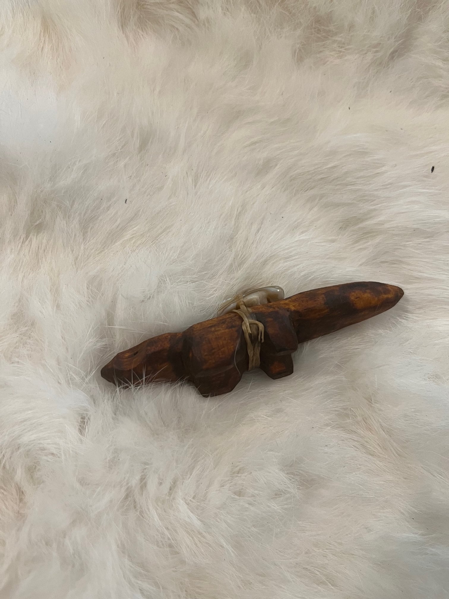Natural Hand Carved Wooden Fox Native American Totem - Etsy
