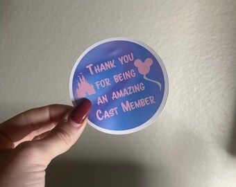 Cast Member Sticker - Etsy