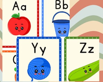 PRINT at HOME Animal Abc/alphabet Flash Cards Homeschool, Pre K ...