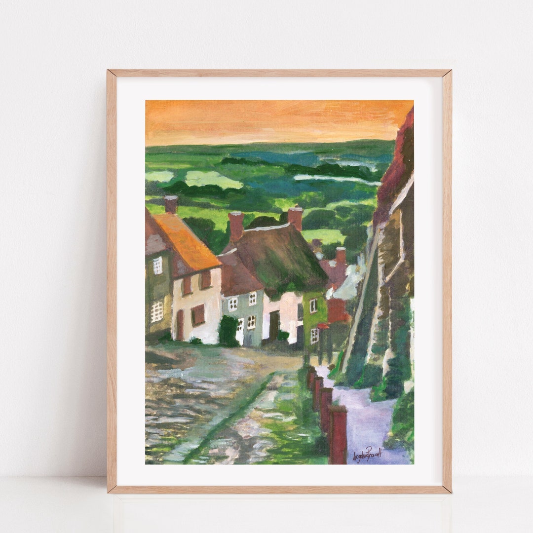 Cotswolds Art Print, Cotswolds Villages, Prairie Painting Print, Uk ...
