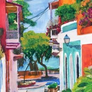 Puerto Rico Travel Print, Puerto Rico Art, Puerto Rico Poster, Puerto ...