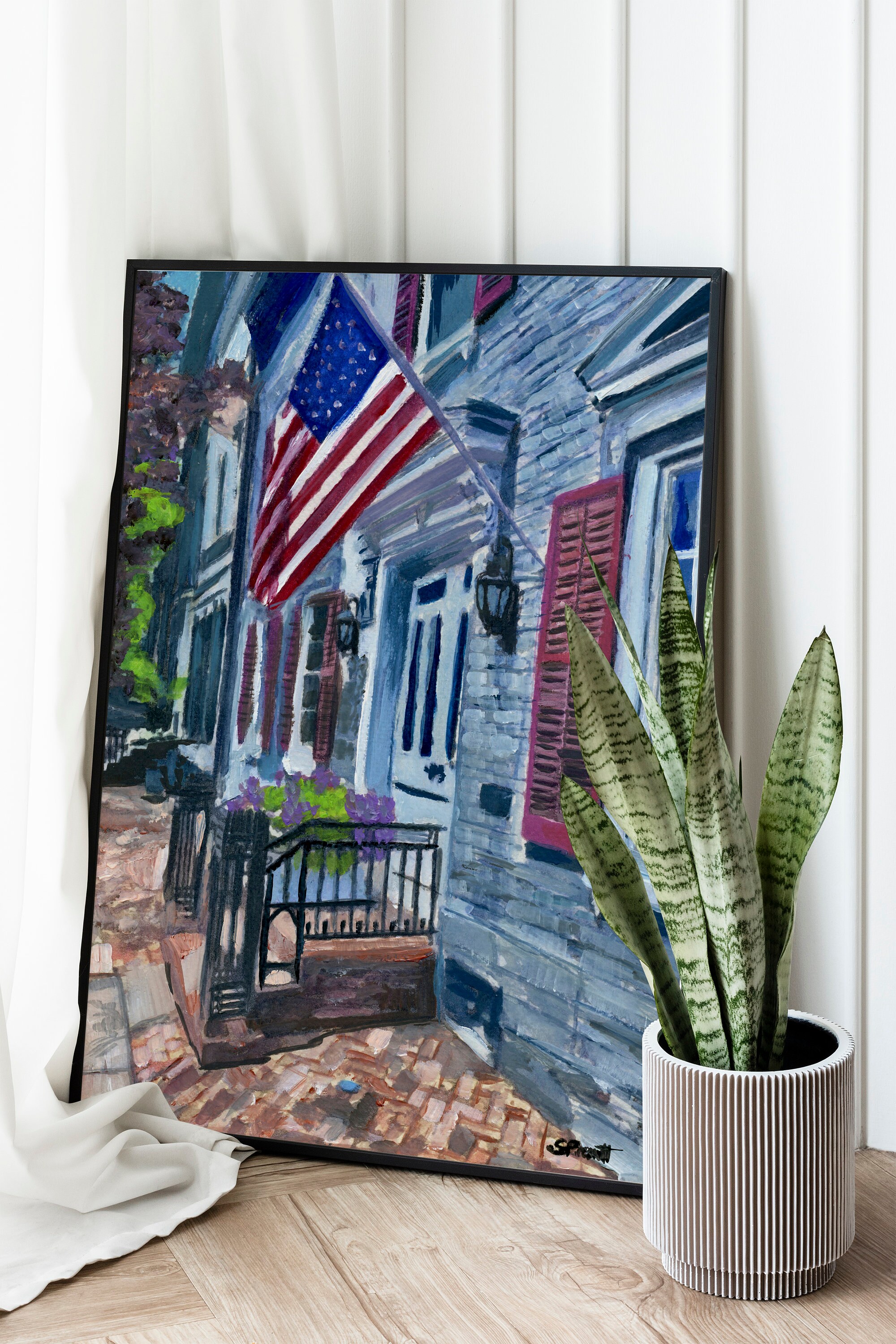 Schenectady Painting, the Stockade Art Print, Upstate New York Artwork ...