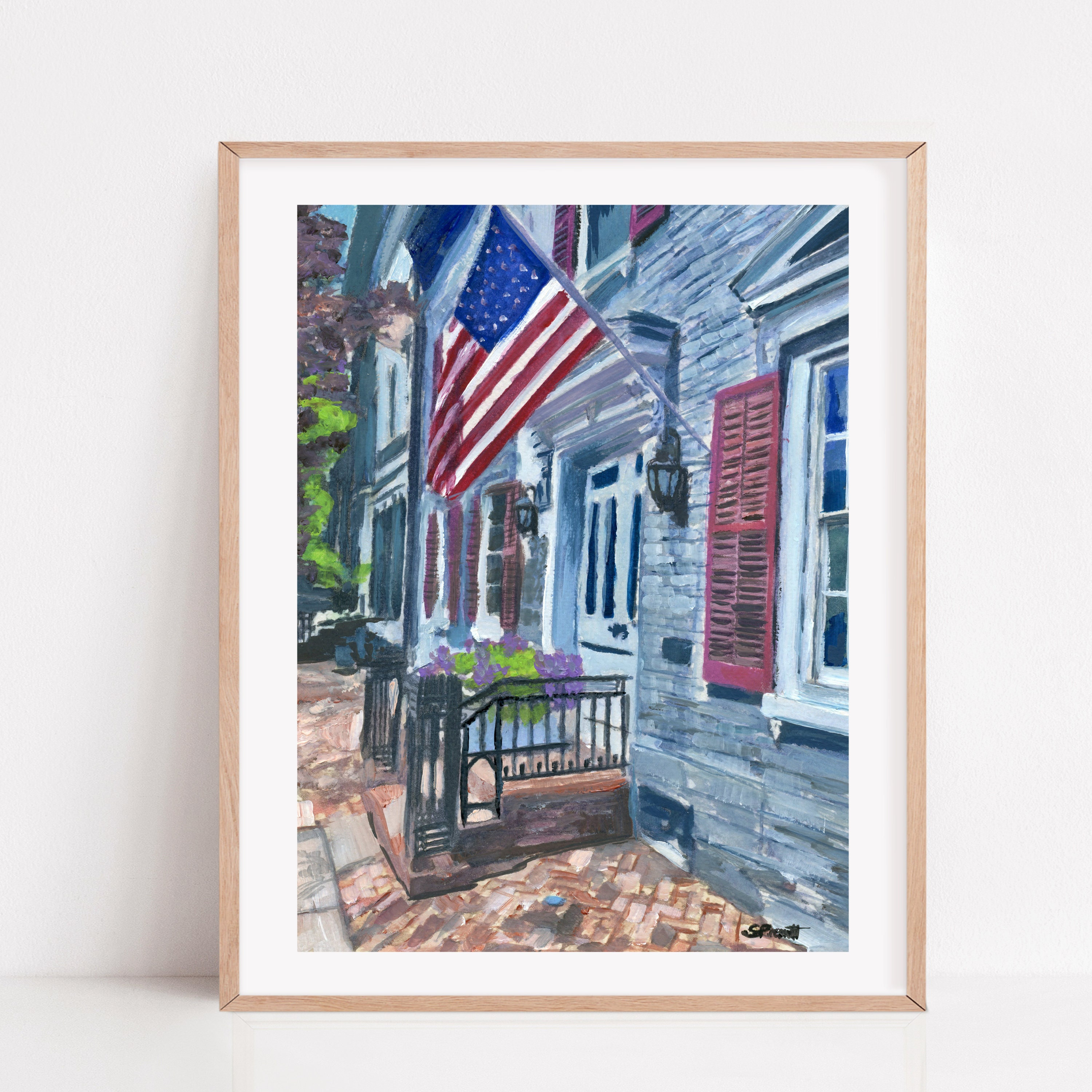 Schenectady Painting, the Stockade Art Print, Upstate New York Artwork ...