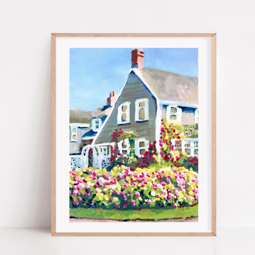 Nantucket Print, Nantucket Painting, Nantucket Poster, Nantucket Art ...