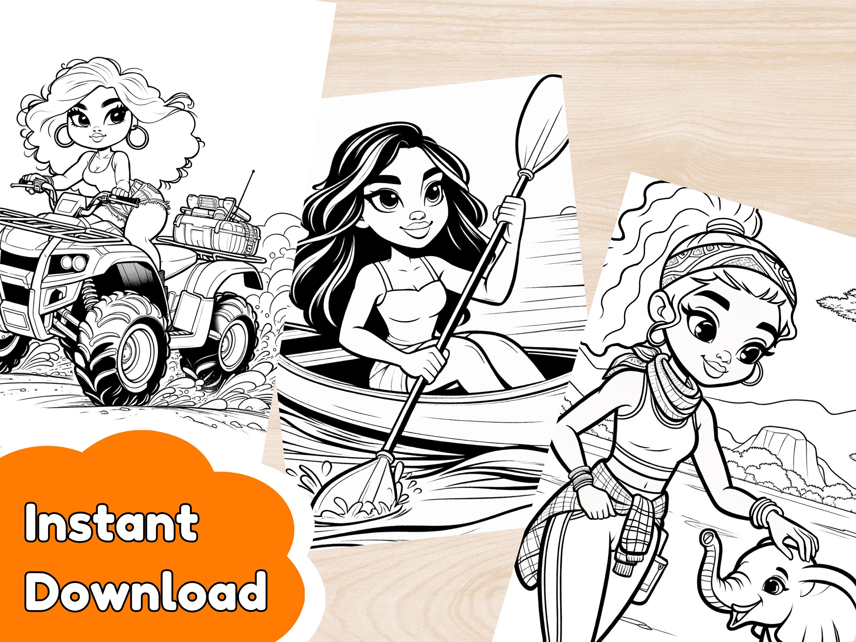 Vacation Bae in Color: Printable African American Adult Coloring Book ...