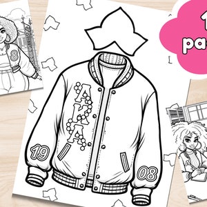 Alpha Kappa Alpha Coloring Book: AKA Sorority Gift (digital Download ...
