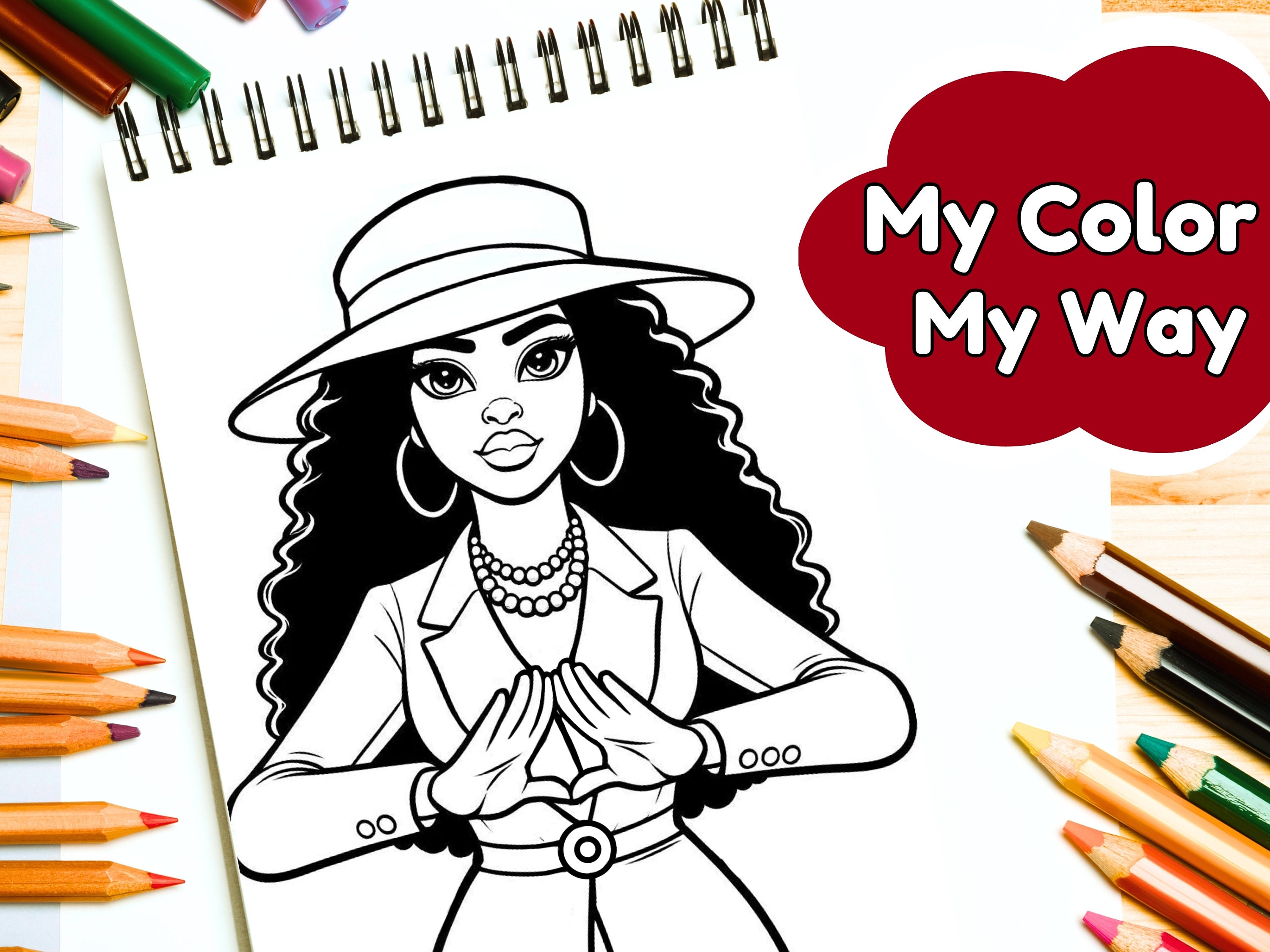 DST Coloring Book: Black Sorority Life (digital Download) Delta Probate ...