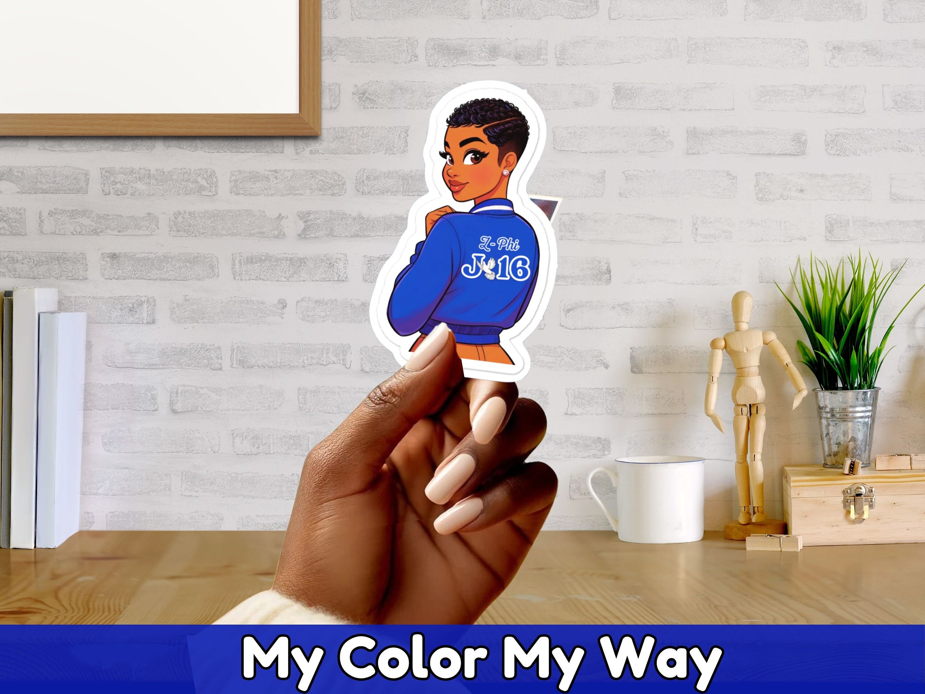 Zeta Sticker Sheet Black Sorority 1920 - Etsy