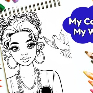 Zeta Phi Beta Coloring Book: Sorority Life, Black Woman Art (digital ...