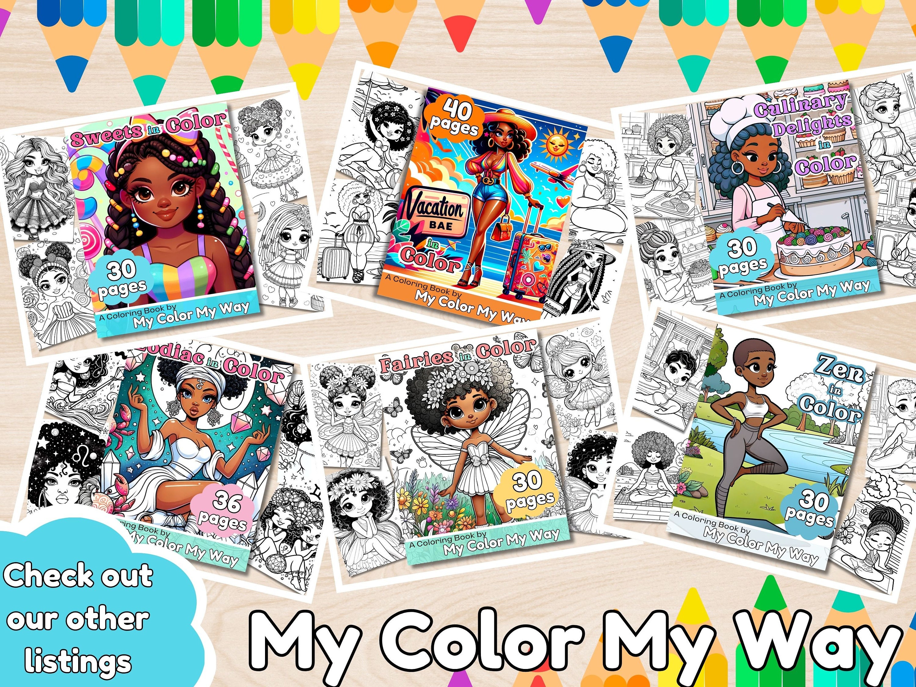 Culinary Delights in Color: A Foodie's Coloring Book, Printable Black ...