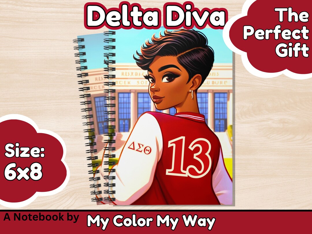 Delta Diva: Spiral Notebook for Sorority Sisters- Ruled Line, Gift for ...