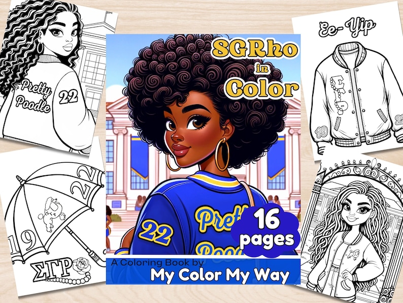 Sigma in Color Printable Sorority Coloring Book, Adult Coloring Book. A ...