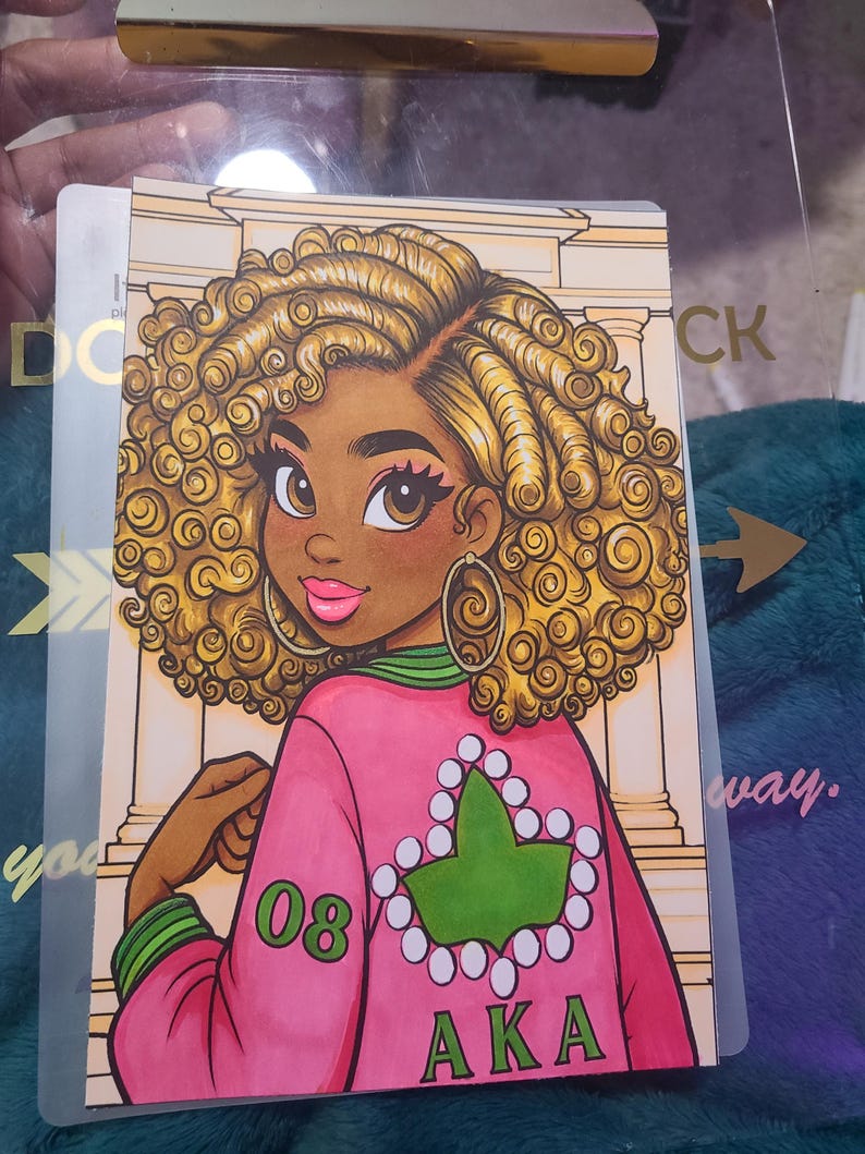 Alpha Kappa Alpha Coloring Book (PRINTED): AKA Sorority Gift Probate ...