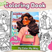 Zeta Phi Beta 1920 Coloring Pages Printable | 10 Sorority Themed ...