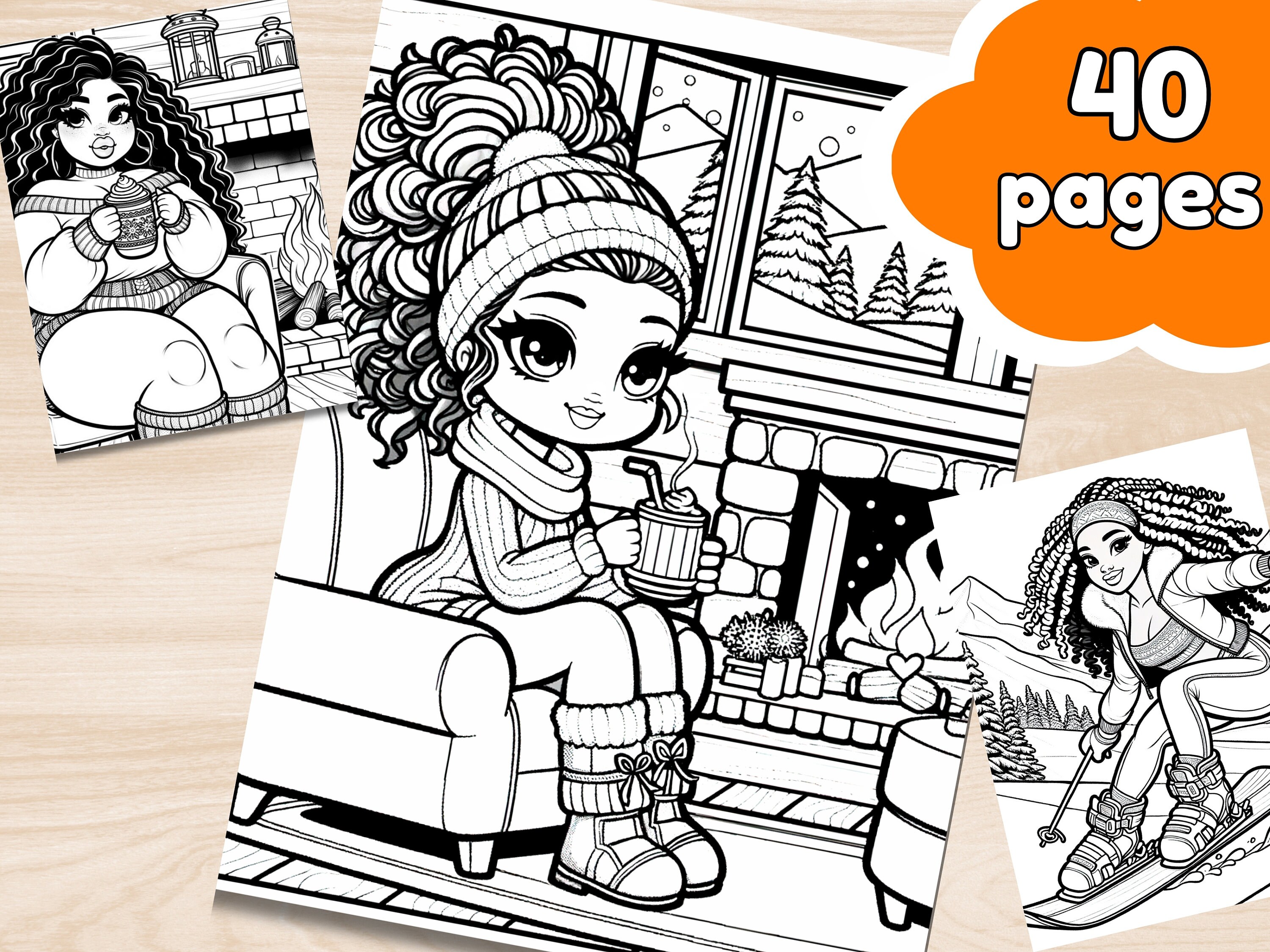 Vacation Bae in Color: Printable African American Adult Coloring Book ...