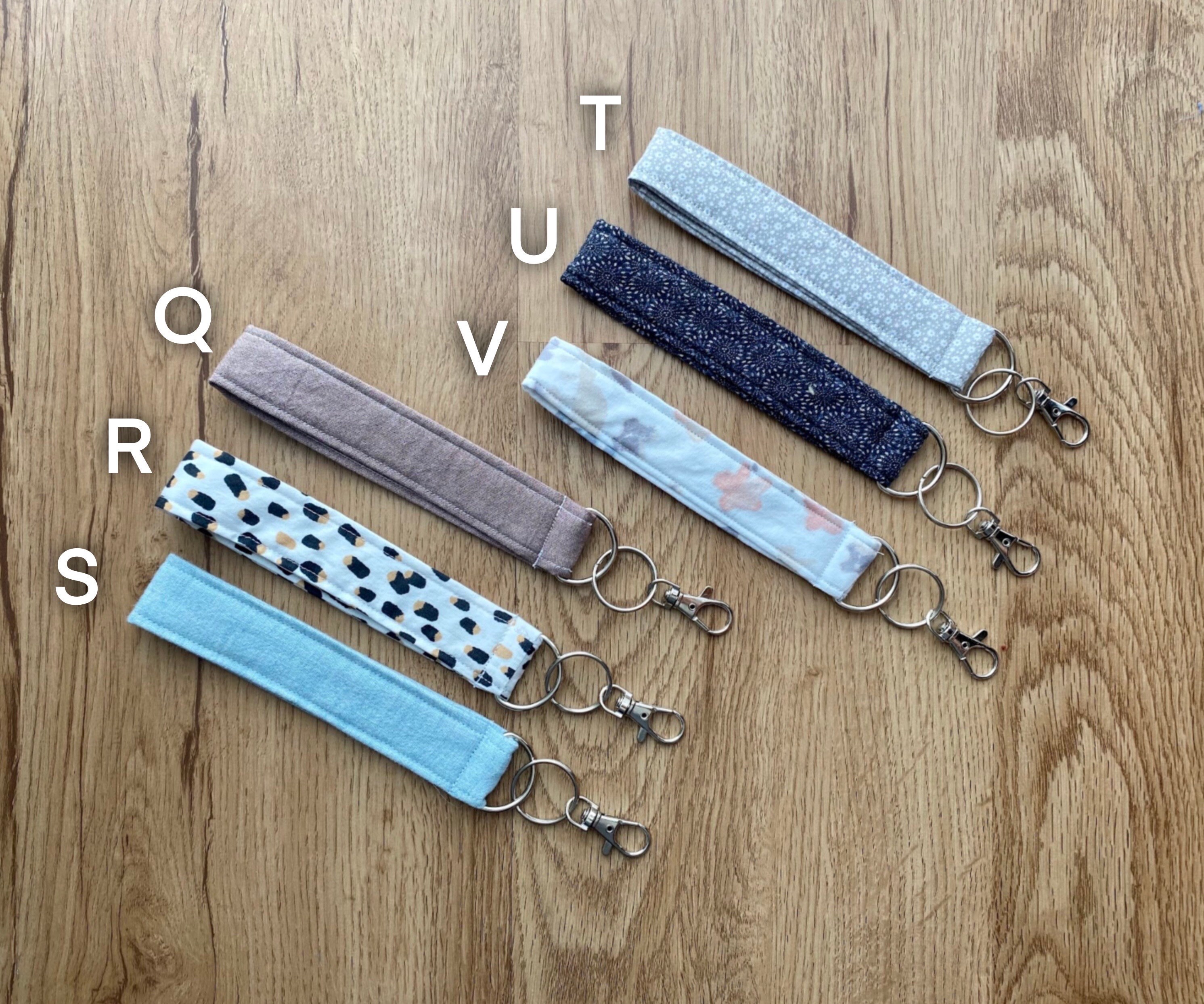 Sustainable Keychain Wristlet, Upcycled Fabric Key Fob - Etsy