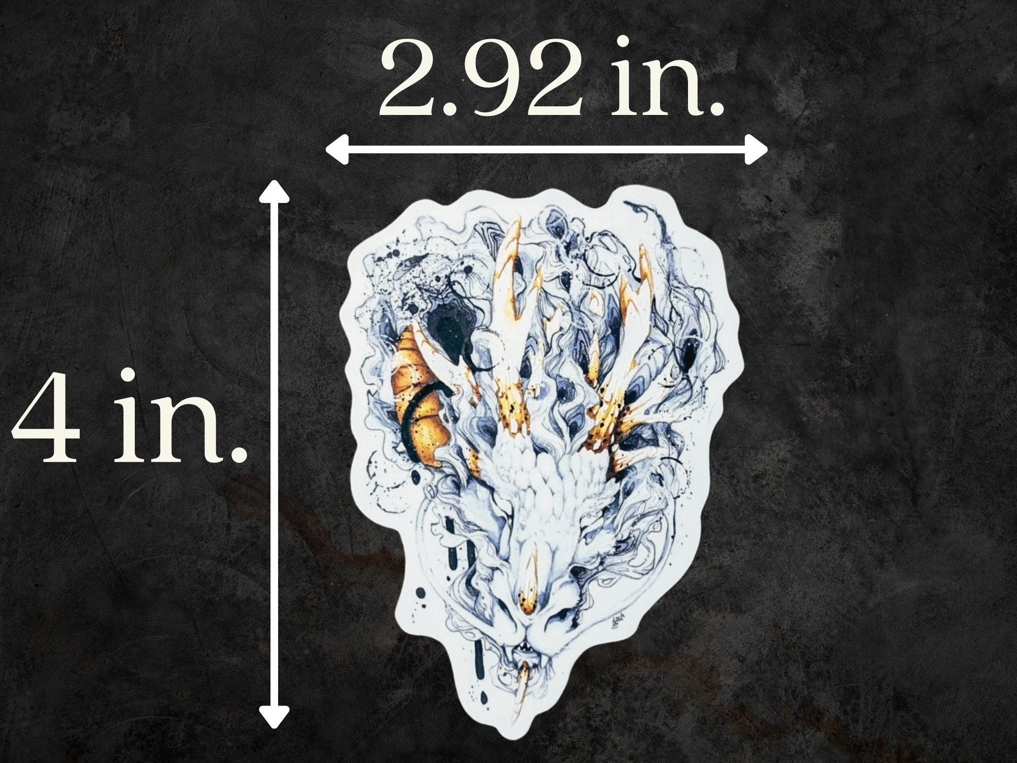 Dragon Die Cut Sticker Set Vinyl Sticker Collection of All 5 - Etsy