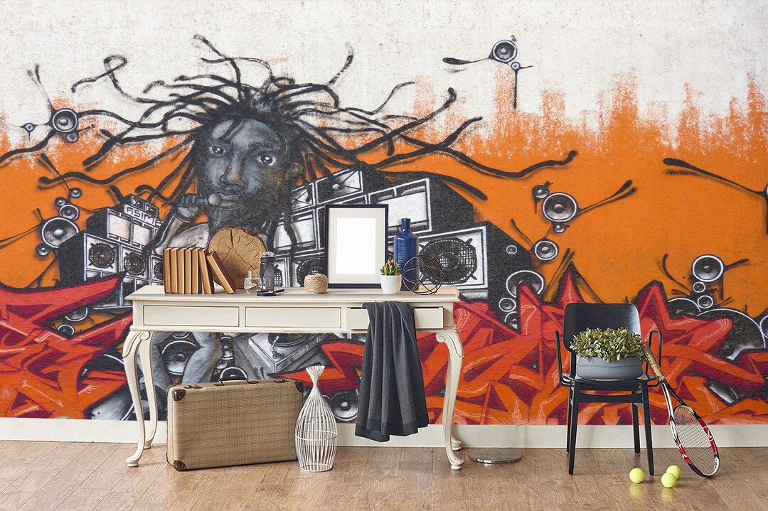 3D Music Singer Sound Wallpaper Mural Peel and Stick Wallpaper - Etsy