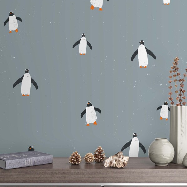 Penguin Wall Decal - Etsy