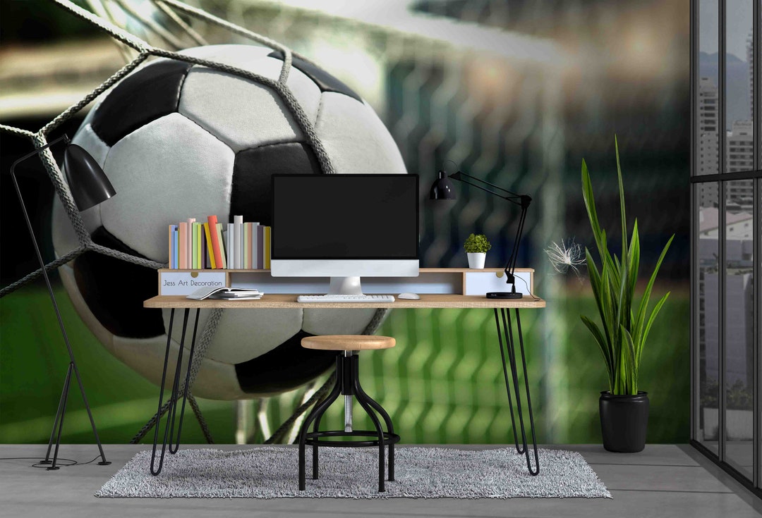 3D Football Net Pattern Wallpaper Mural Peel and Stick - Etsy