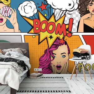 3D Cartoon Character Wallpaper Mural Peel and Stick Wallpaper - Etsy