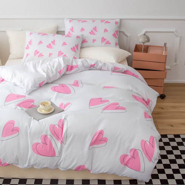 Heart Bedding - Etsy