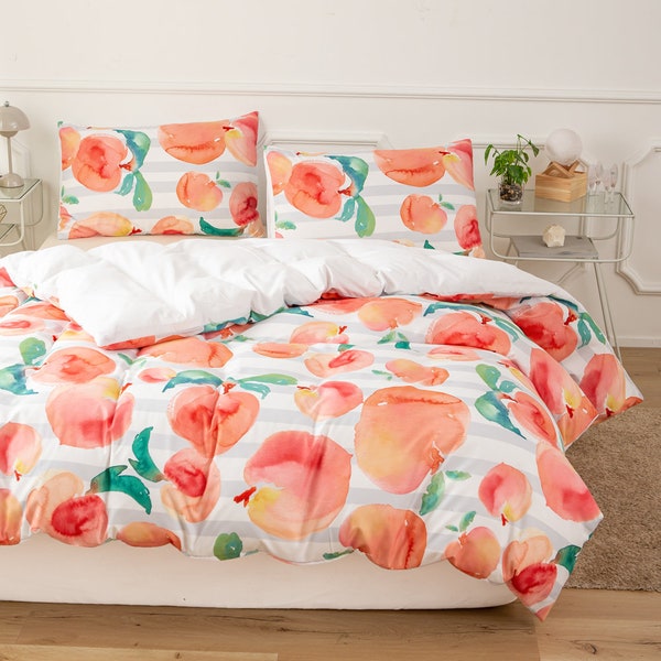 Peach Bedding - Etsy