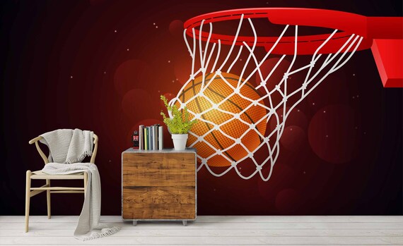Basketball Hoop Black Background