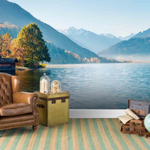 River Wallpaper Sunset Beautiful 3d Nature Peel and Stick - Etsy