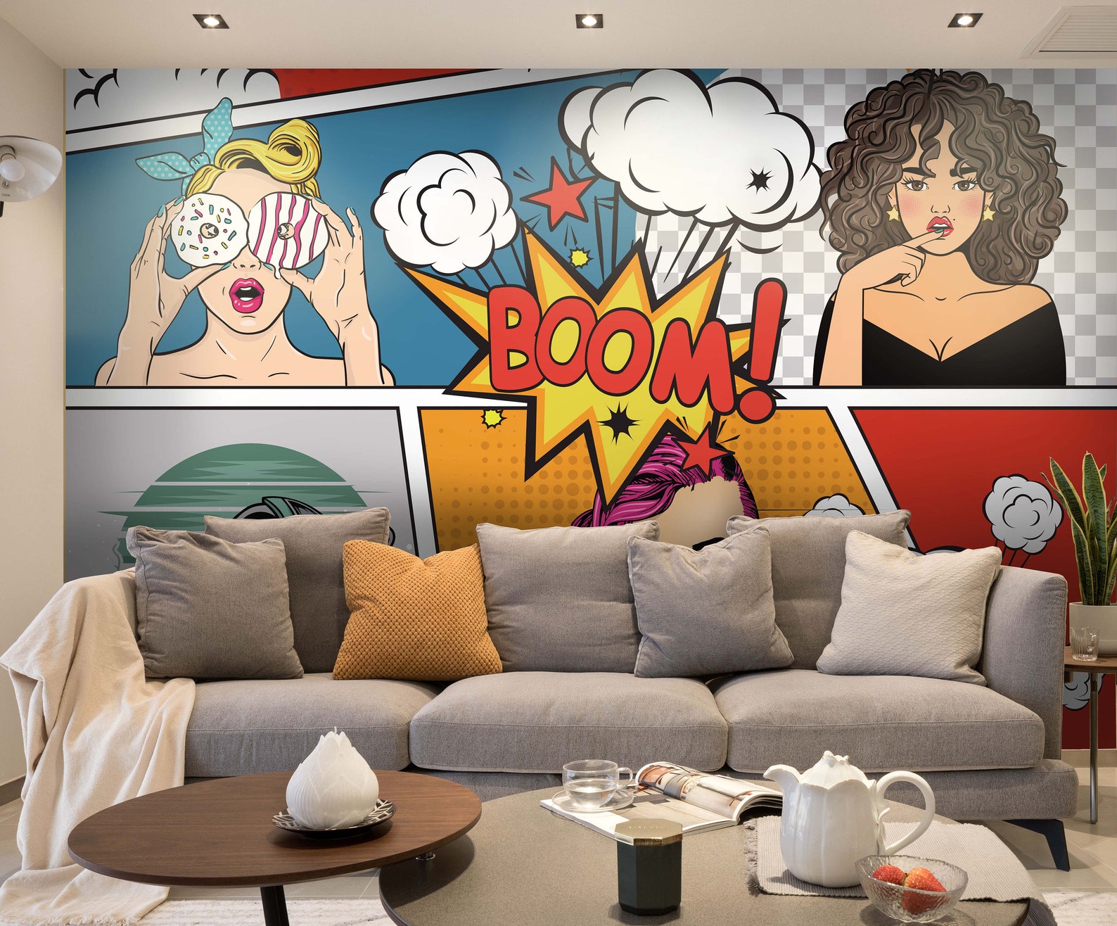 3D Cartoon Character Wallpaper Mural Peel and Stick Wallpaper - Etsy