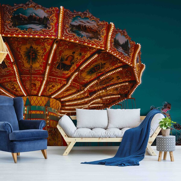 Carousel Wallpaper - Etsy