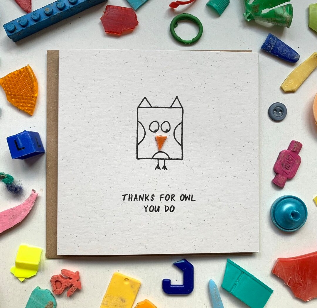 Thanks for Owl You Do, Thank You Card, Cute Thank You Card, Owl Card ...