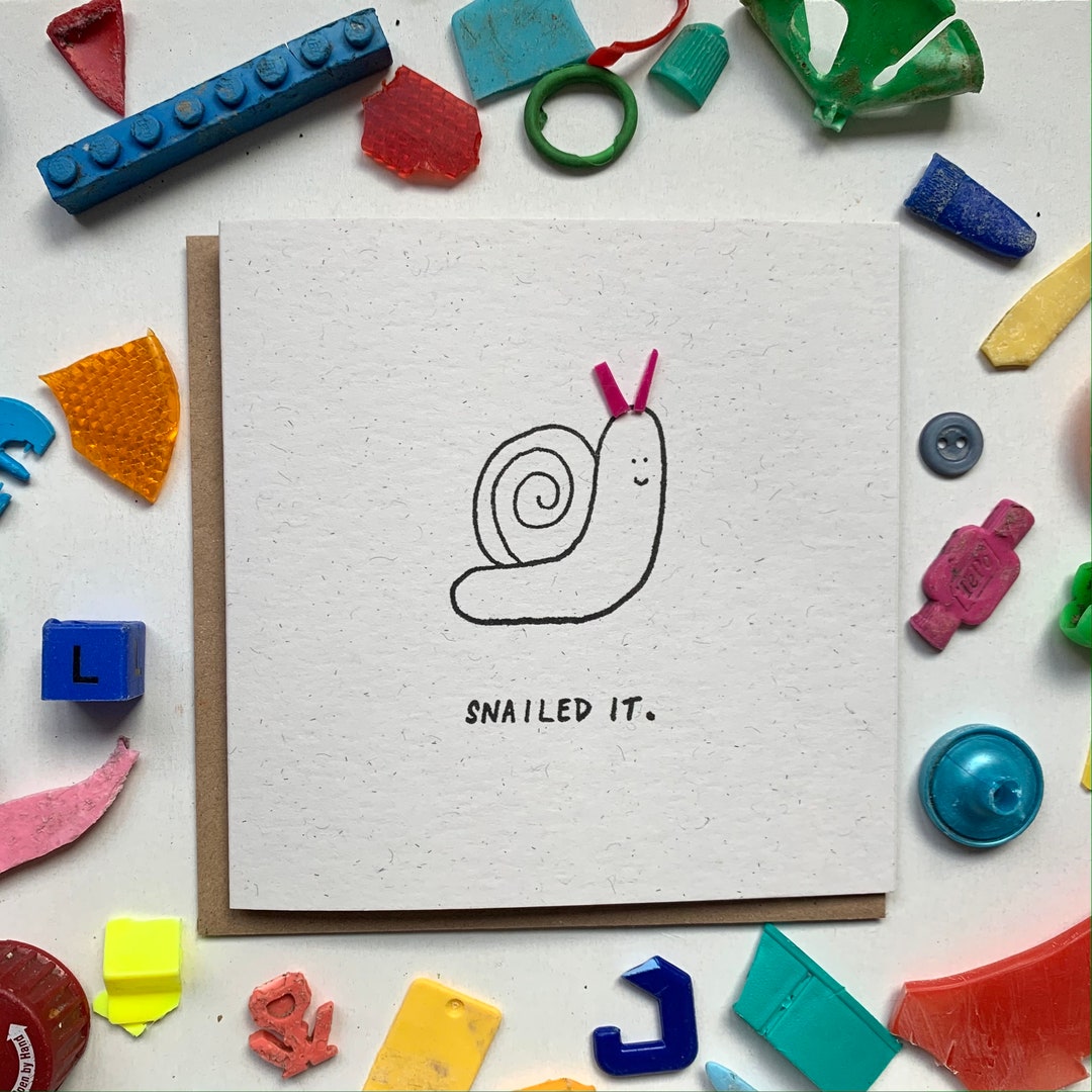 Snailed It! Nailed It Card, Funny Congratulations Card, New Job Card ...