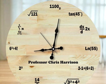 Custom Math Clock - Etsy