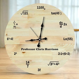 Math Equation Clock - Etsy