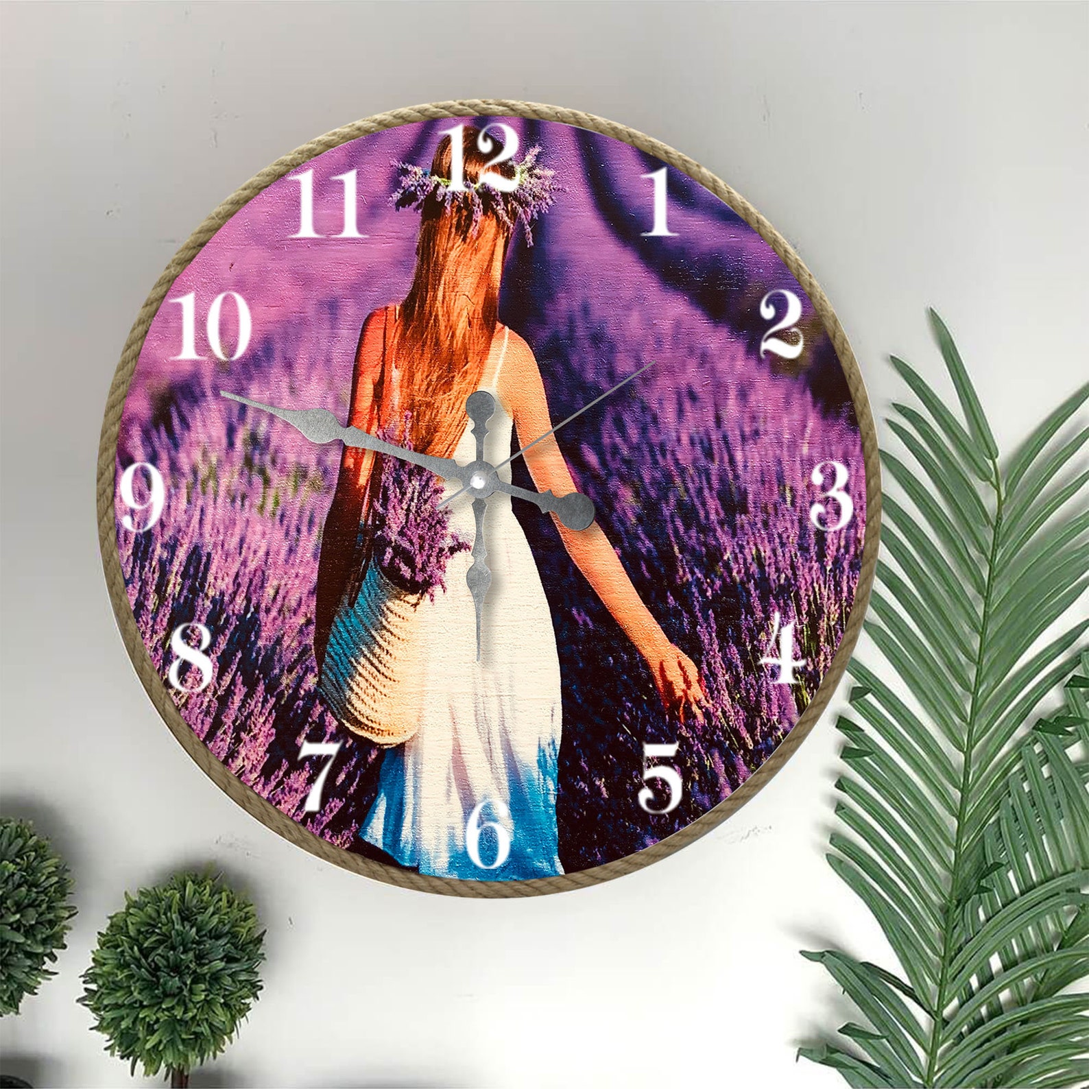 Personalized Photo Clock Clock From Picture With Rope - Etsy