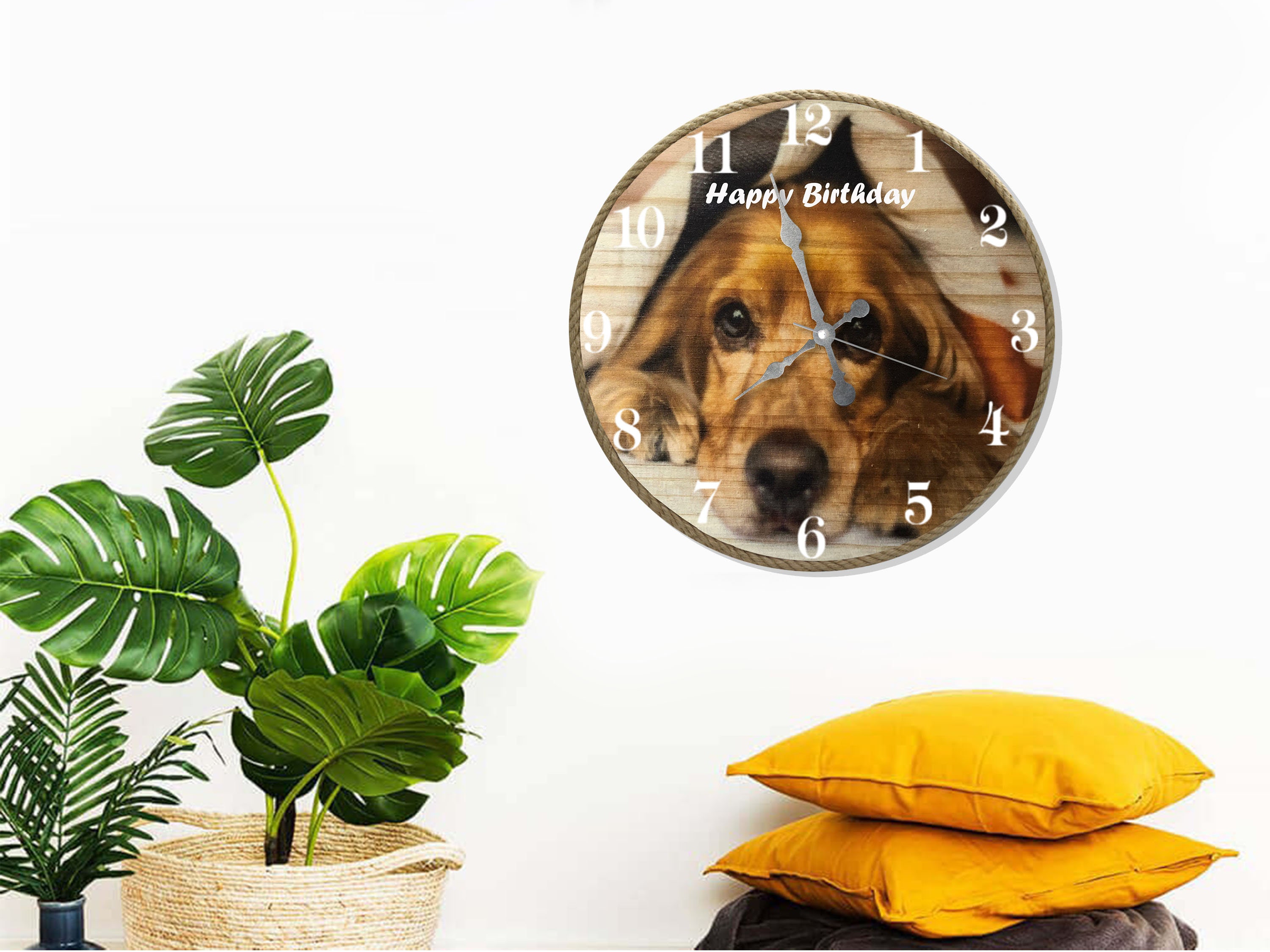 Personalized Photo Clock Clock From Picture With Rope - Etsy