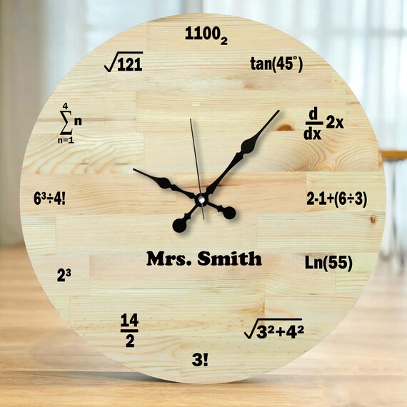 Reloj De Pared Con Números Irracionales De Matemáticas, 55% OFF
